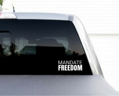 Pair of (2) MANDATE FREEDOM car window decals stickers high quality ...
