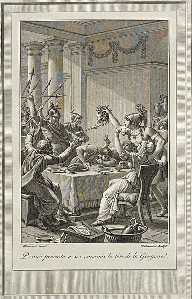 Perseus Pétrifie The Jealous Phinée With The Head of The Medusa 1806 ...