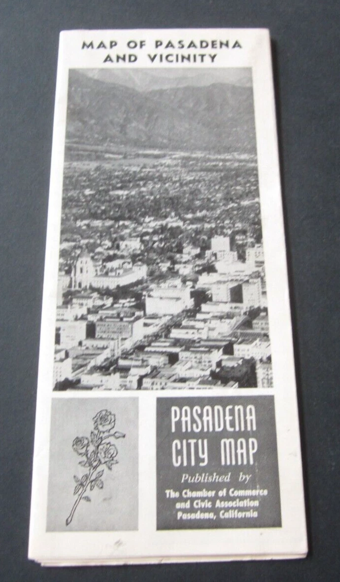 Pasadena Black And White Map