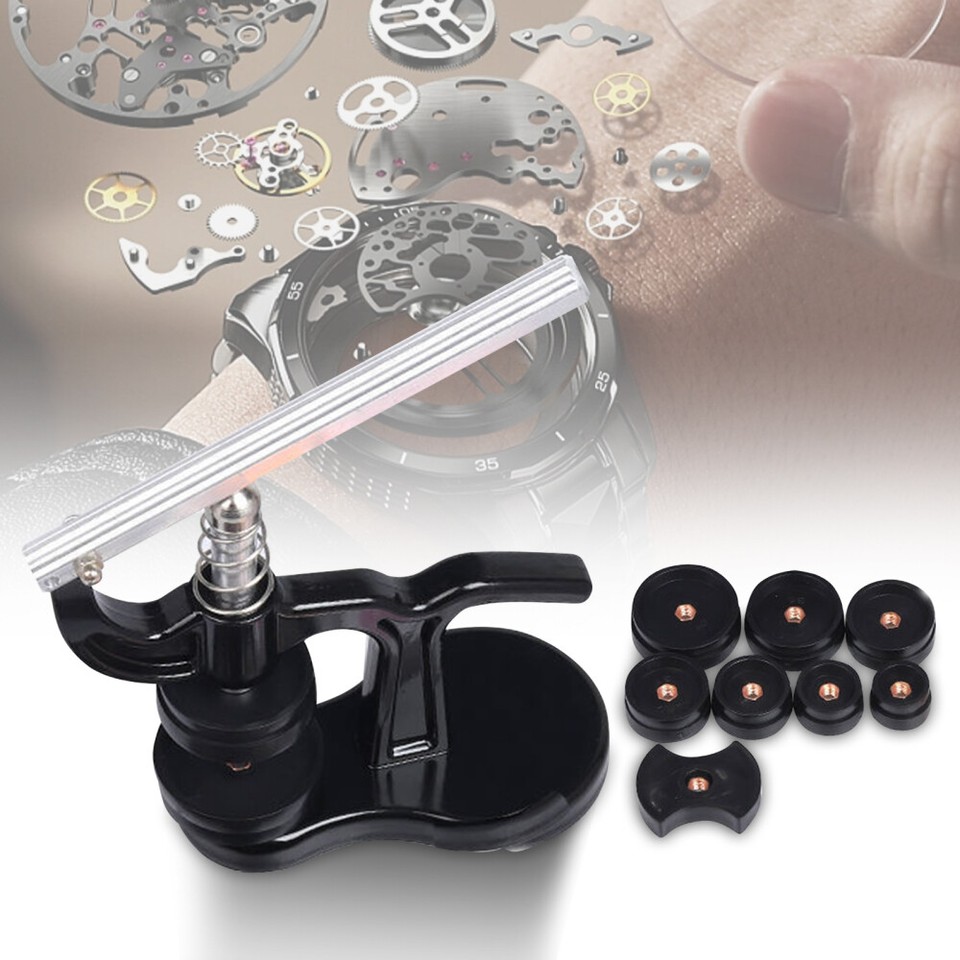 Watchmaker Tool Watch Press Set Back Case Closer Crystal Glass Fitting ...