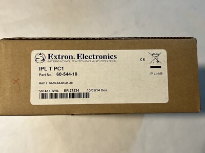 Extron IPL T PC1 IP Link AC Power and Device Controller 60-544-10 | eBay