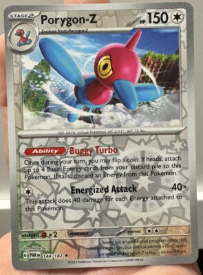 Porygon-Z 144/182 Paradox Rift Reverse Holo Rare Pokemon Card | eBay