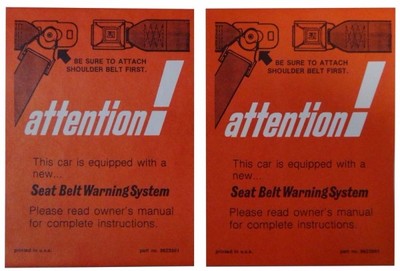 DB0275 1972 BUICK SKYLARK SEAT BELT INSTRUCTIONS SUN VISOR SLEEVE | eBay