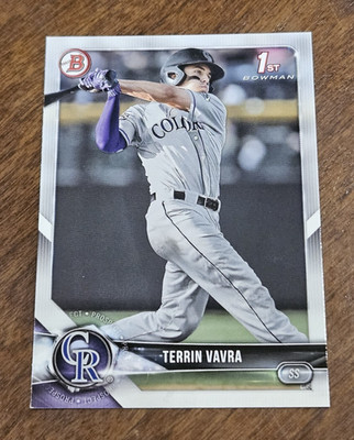 2018 1st Bowman Draft #BD-5 Terrin Vavra Colorado Rockies | eBay