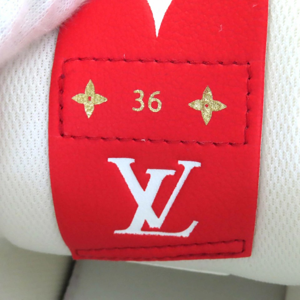 LOUIS VUITTON 2021 Charlie Line LV Logo Monogram Lace Up Leather High ...