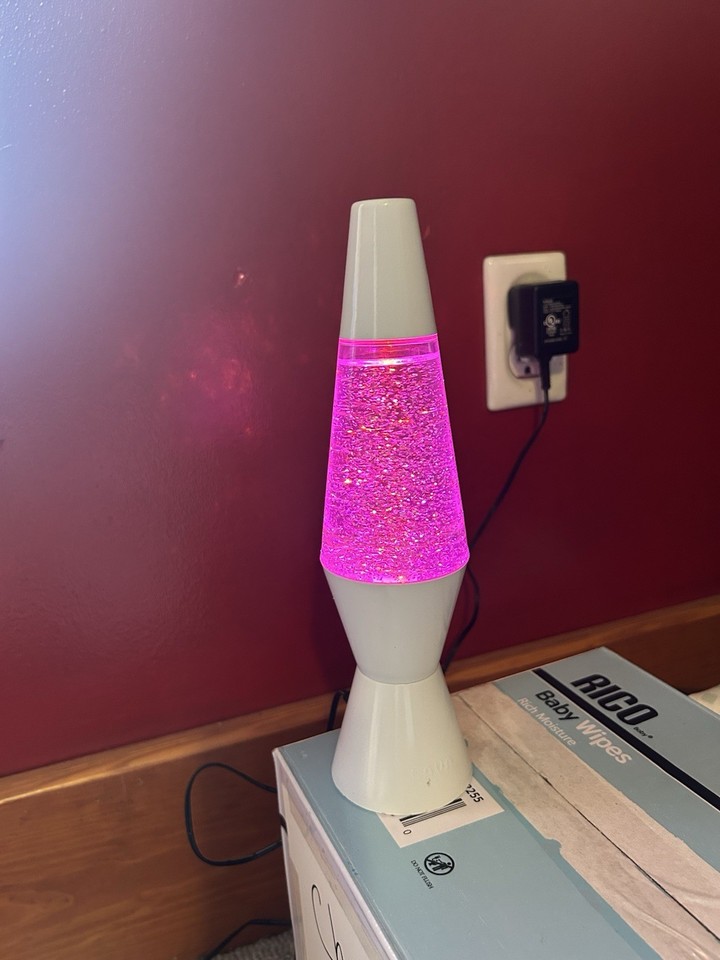 Vortex Lava Lamp Swirling Glitter, Color Changing Action | eBay