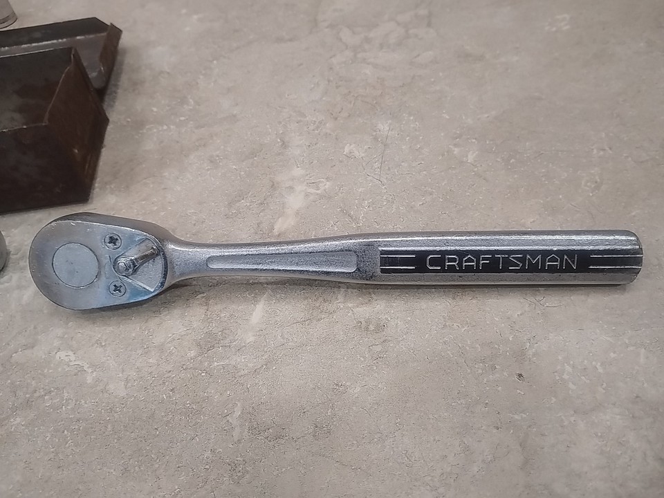 Vintage Craftsman (Most Circle U) 1/2" Drive Socket Set w Metal Case 1 ...