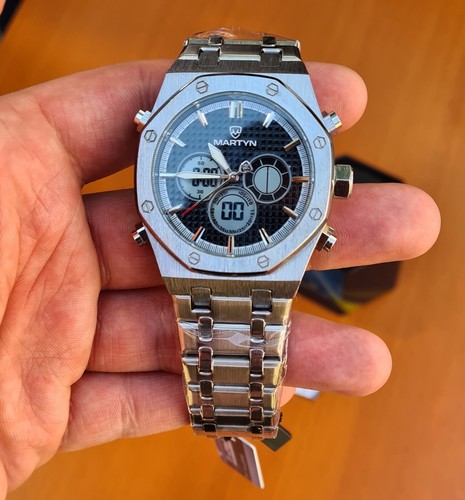 Montre Martyn Line Chronograph waterproof stainless steel bracelet ...