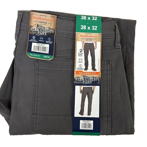 Weatherproof Vintage Men's Flex Utility Pants Relaxed Fit 38" X 32 ...