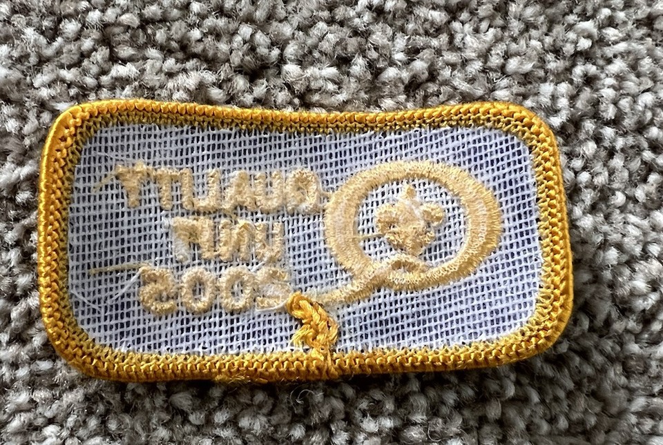 BSA Quality Unit 2005 Purple Gold Embroidered Patch | eBay