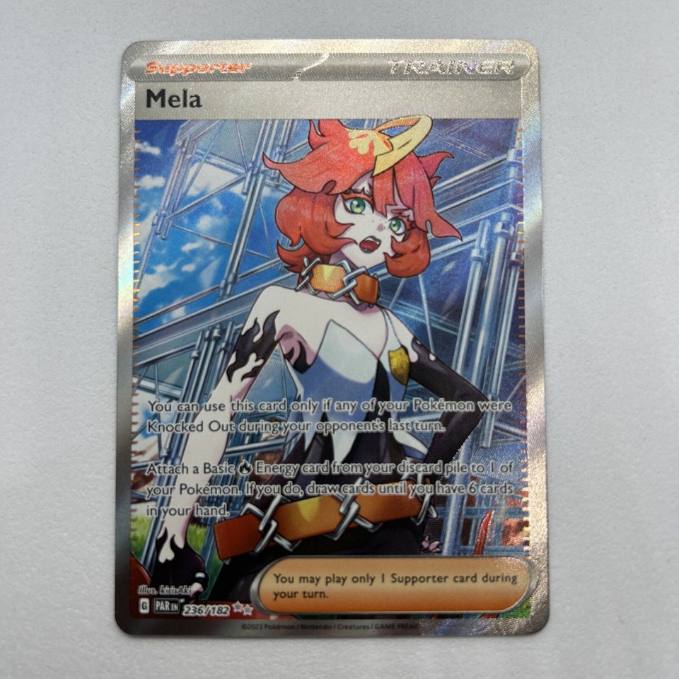 Mela - 236/182 - Ultra Rare SR Full Art Trainer Pokemon SV04 - Paradox ...