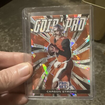 2022 pro set Leaf Carson Strong Goin' pro Rookie Orange mojo GP-CS1 | eBay