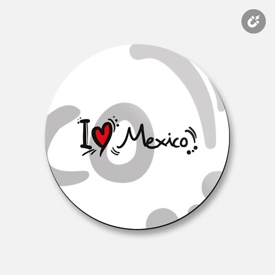 I Love Mexico Slogan | 4'' X 4'' Round Decorative Magnet | eBay