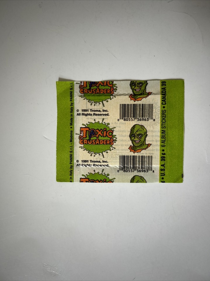 VTG Troma Toxic 1991 Toxic Crusaders Sticker Cards-Panini-Monster ...