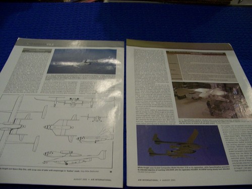 RUTAN WHITE KNIGHT/SPACESHIP ONE...HISTORY/6-VIEWS/SPECS/COLOR PHOTOS ...