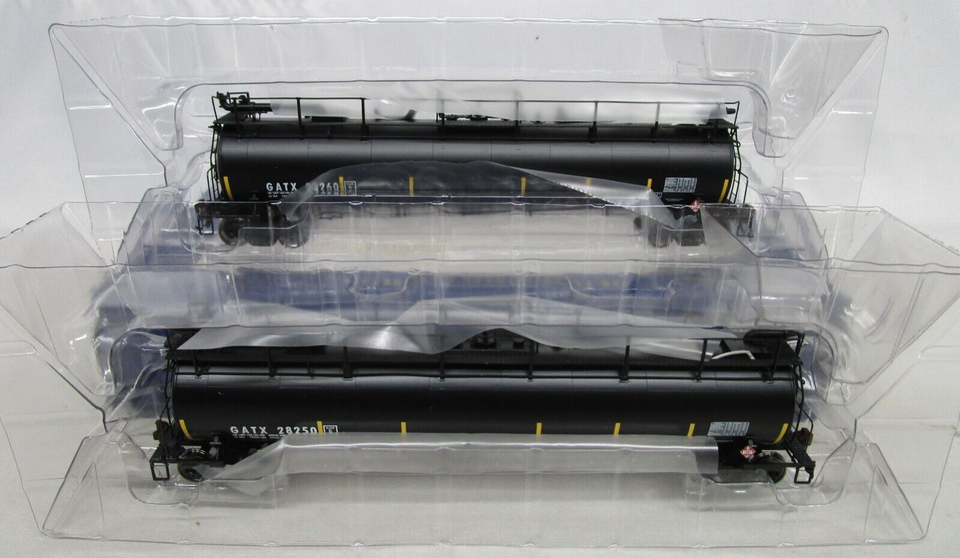 Athearn Genesis HO Scale GATX Tank Train 23K Gallon Tank Car Set End ...