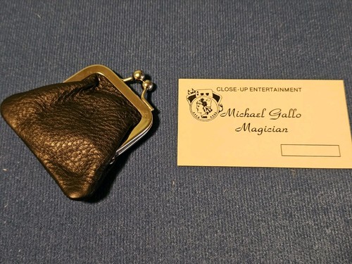 Coin Magic Prop Rattle Purse for Half Dollars Trick Mike Gallo Owned ...