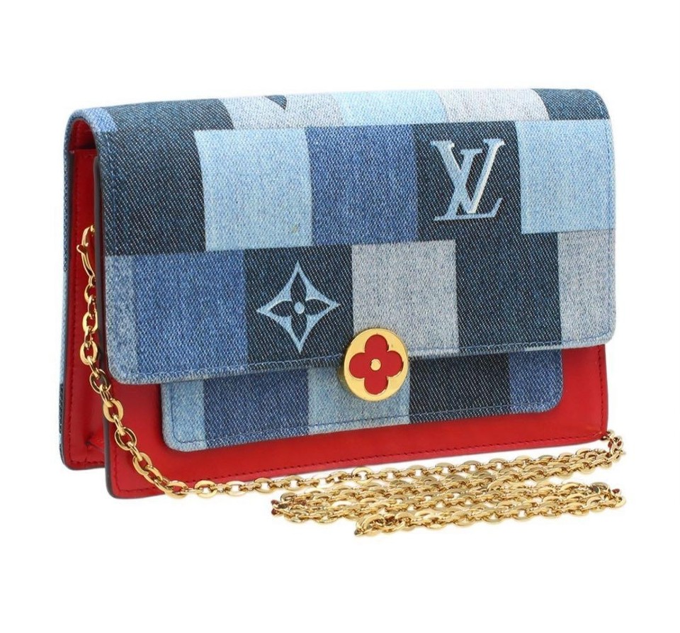 Louis Vuitton Monogram Denim Chain Wallet M69036/SP4169 #M53 | eBay UK