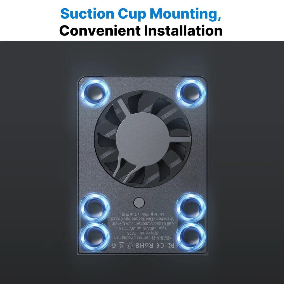 Ulanzi CA25 Camera Cooling Fan Radiator 4K Recording Heat Sink Canon ...