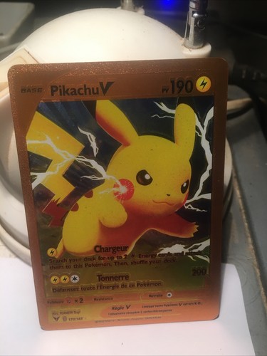 carte pokemon Color -Orange - Pikachu V - PV190 - Français - 170/185 | eBay