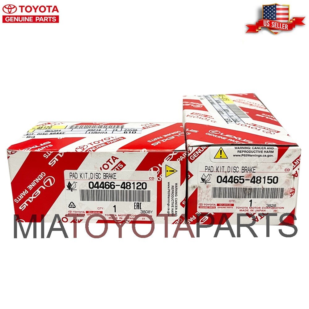 Genuine Toyota Highlander HV Front Rear OEM Brake Pads 04465-48150 ...