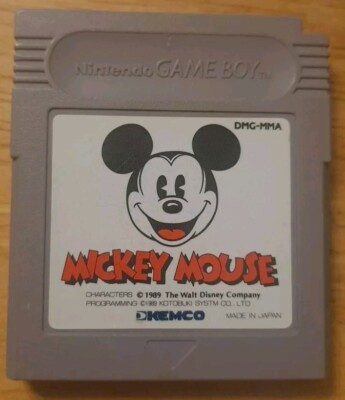 Mickey Mouse Nintendo GameBoy DMG-MMA Japan Import US Seller | eBay