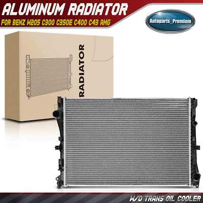 Radiator w/o Oil Cooler for Mercedes-Benz W205 C300 C350e C400 C43 AMG ...
