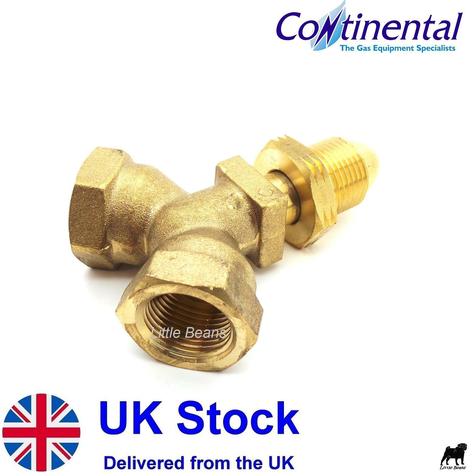 POL Male To 2 x POL Female Extended Brass Propane LPG Gas Pigtail Y ...