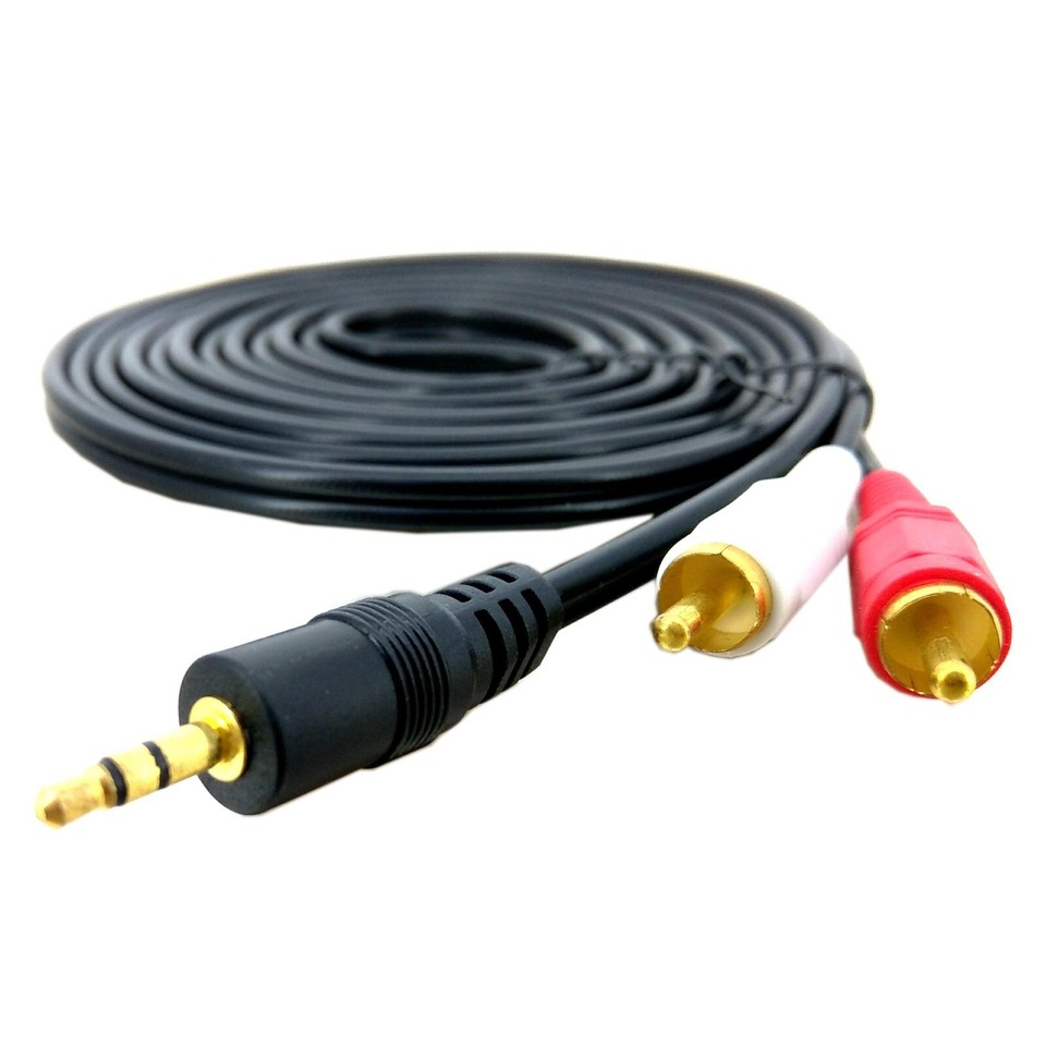 N29 Cinch Cable 3.5mm Jack to 2 Cinch RCA Plugs for Speaker/TV 1.5m | eBay