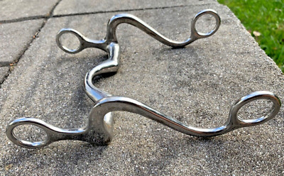 5" Mouth, Stainless Steel Calvary Style S Shank, Medium Port Western ...