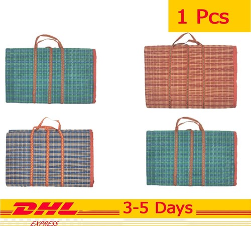 10X Handmade Thai Mat Plastic Woven Straw Beach Sport Party Gift Easy ...