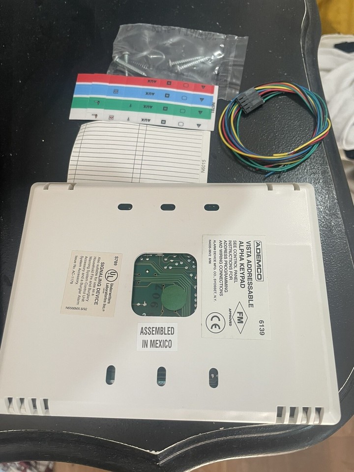 ADEMCO 6139 Vista Addressable Alpha Keypad Excellent Condition | eBay