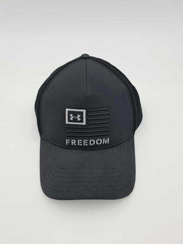 Under Armour UA Pro Fit Freedom Snapback Mesh Black Hat Cap Adjustable ...