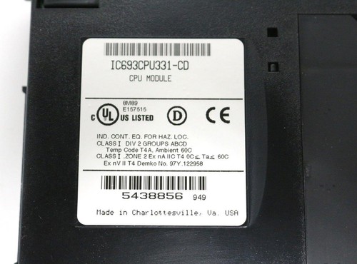GE Fanuc IC693CPU331-CD CPU Module | eBay