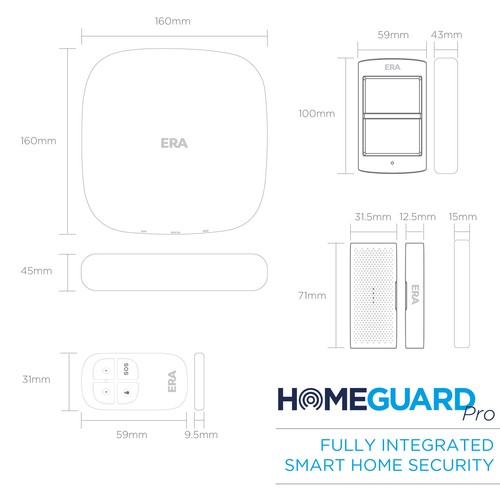 ERA HomeGuard Pro Smart Home Alarm System | eBay UK