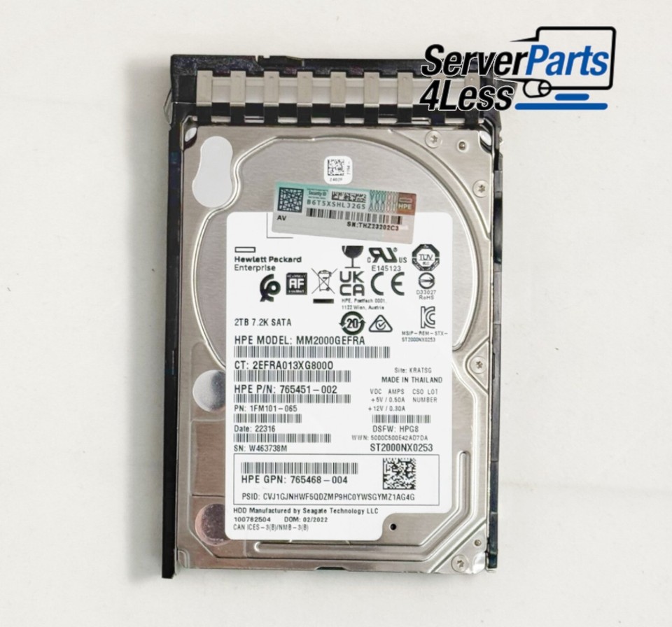P30573-001 HP G10+ G11 2-TB 2.5 SATA BC 6G 7.2K BC HDD P28500-B21 | eBay