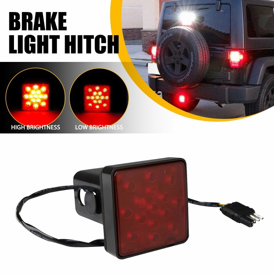 12V LED Tail Rear Trailer Strobe Brake Lights Kit Fit SUV Boat Truck ...