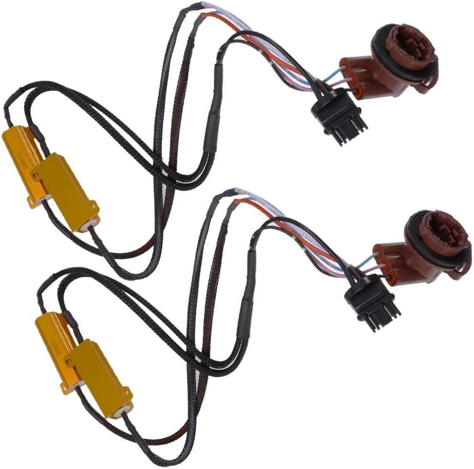 2Pcs 50W 6 Ohm 3157 4157 Led Load Resistors Fix Hyper Flash for ...