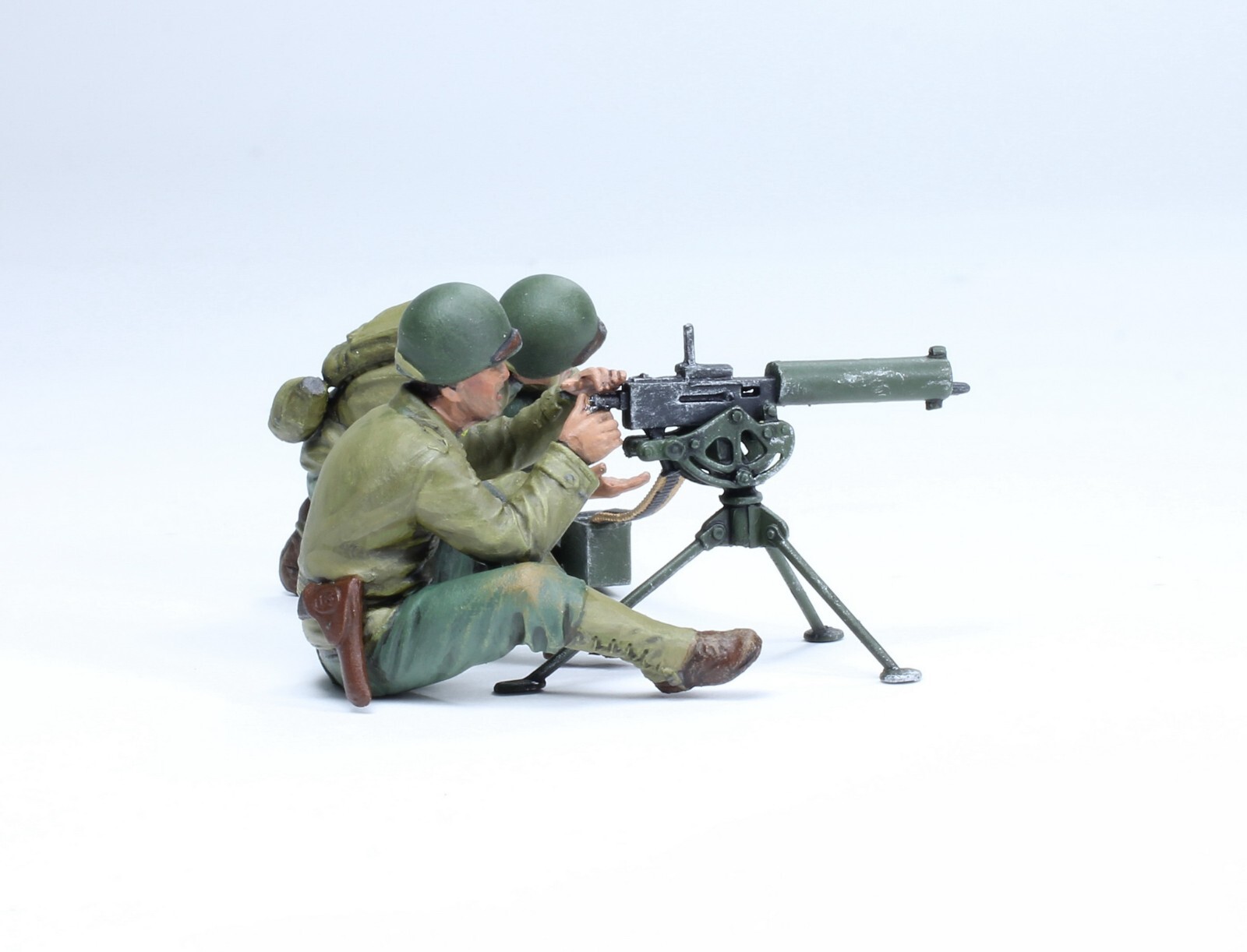 PreSale Pro-Painted 1:35 Machine Gun team 02 US Soldiers in European ...