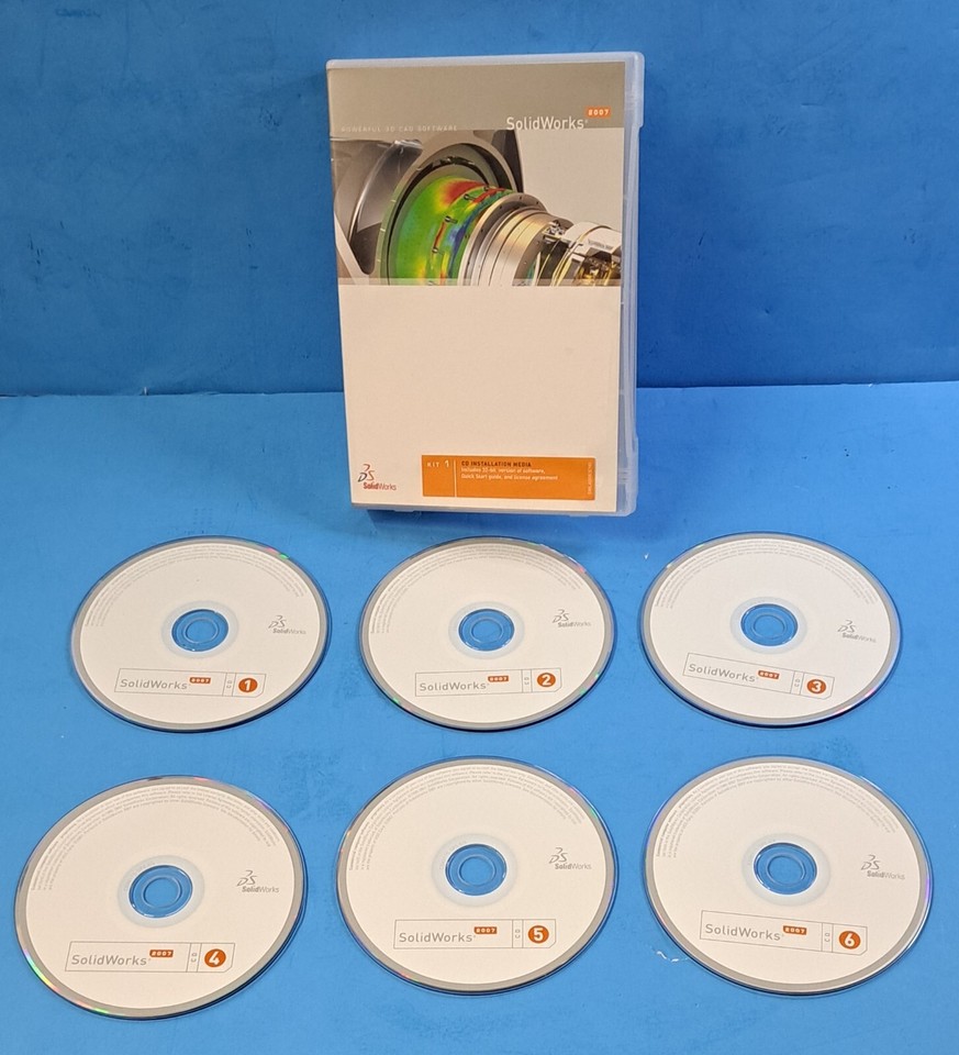 SolidWorks 2007 DVD/CD Software Kit, DVX0115, SOLIDWORKS, Kit 1 & Kit 2 ...