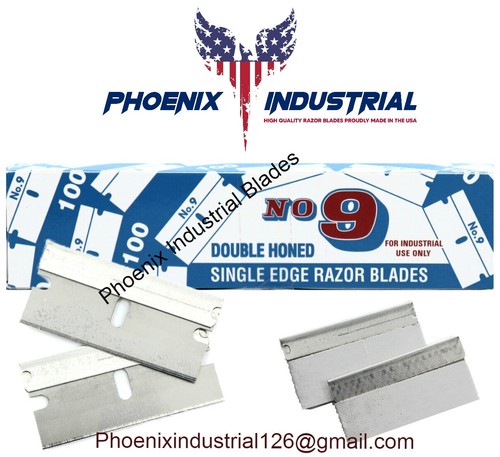 5000 BLADES .009 #9 Industrial Double Honed Single Edge Razor Blades ...