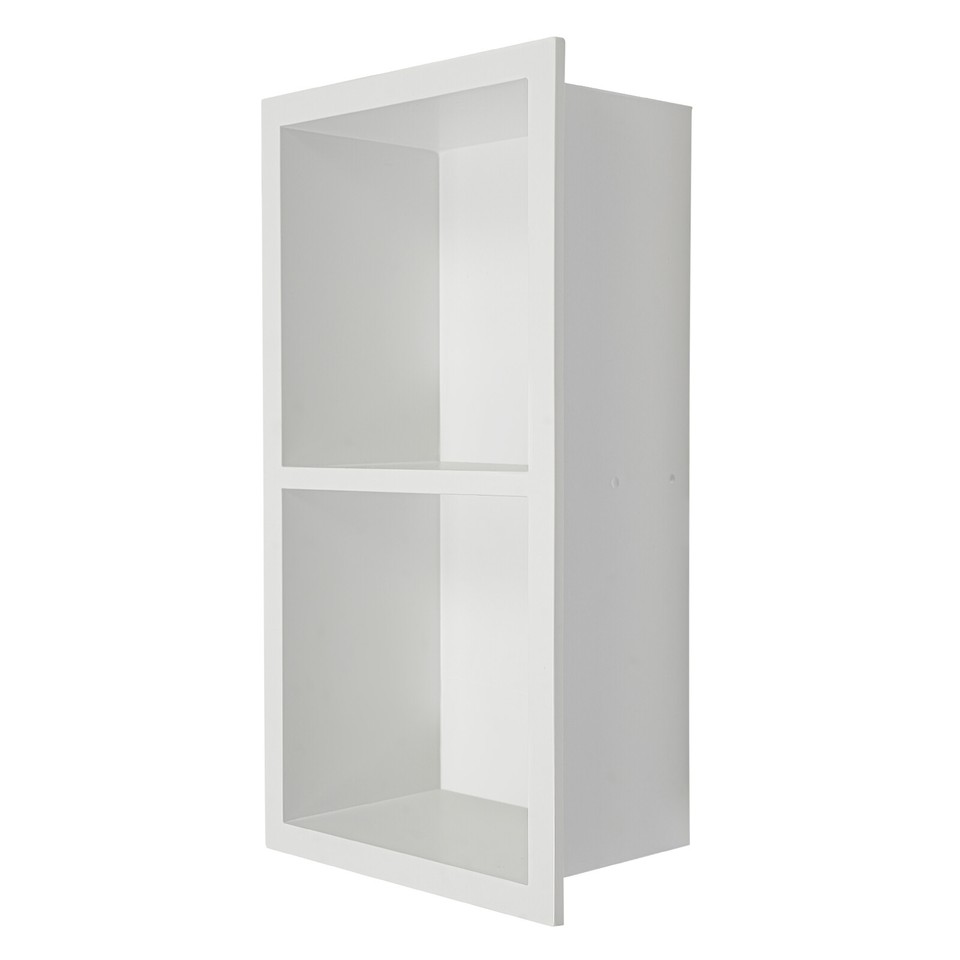 2 Tier Stainless Bathroom Recess Recessed Storage Cabinet Wall Recessed ...