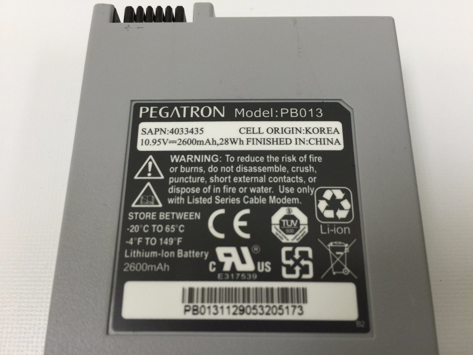Lot of 30 - PEGATRON PB013 modem Battery 18650 for DPQ3925 DPQ3939 ...