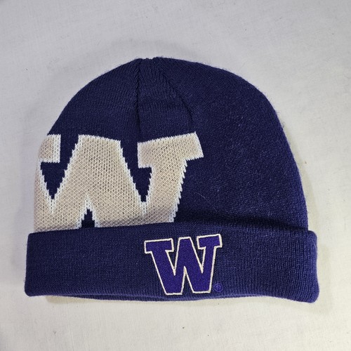 Univ of Washington Huskies Beanie Knit Hat Football BECU Boeing ...