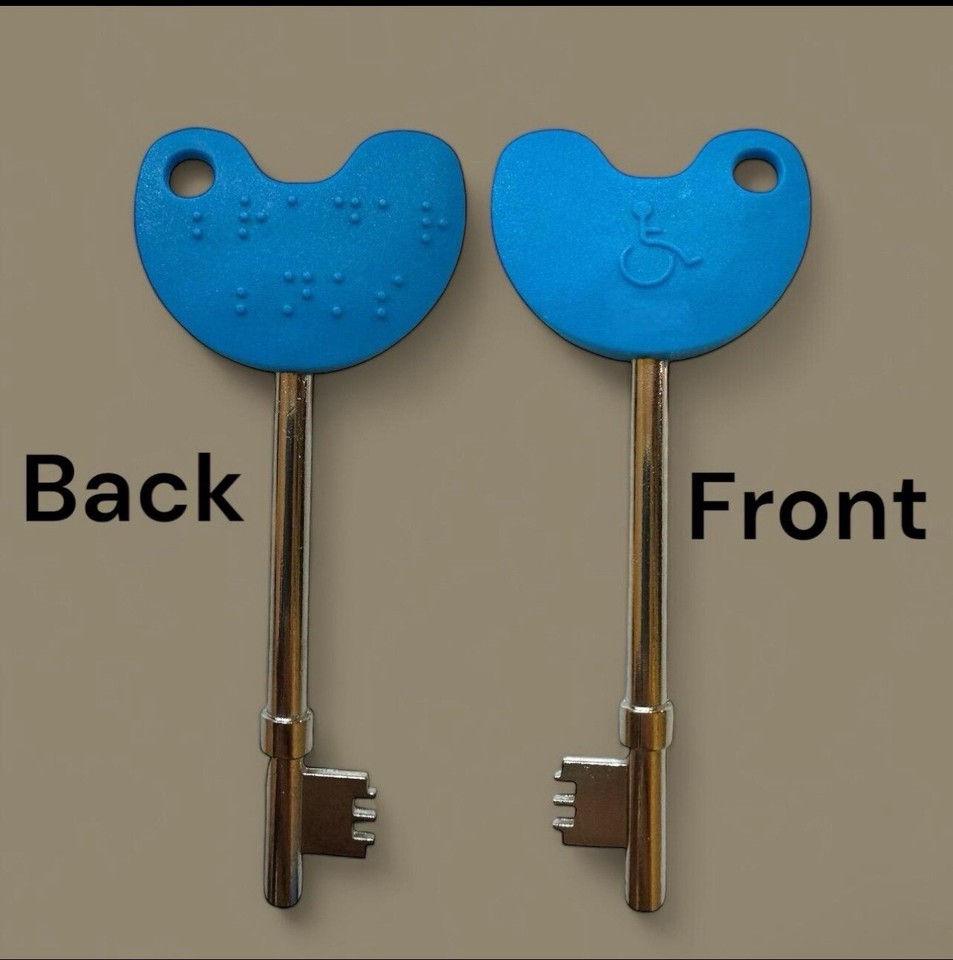 Urgent Toilet Access Card Pink & NKS Compatible Disabled Toilet Key ...