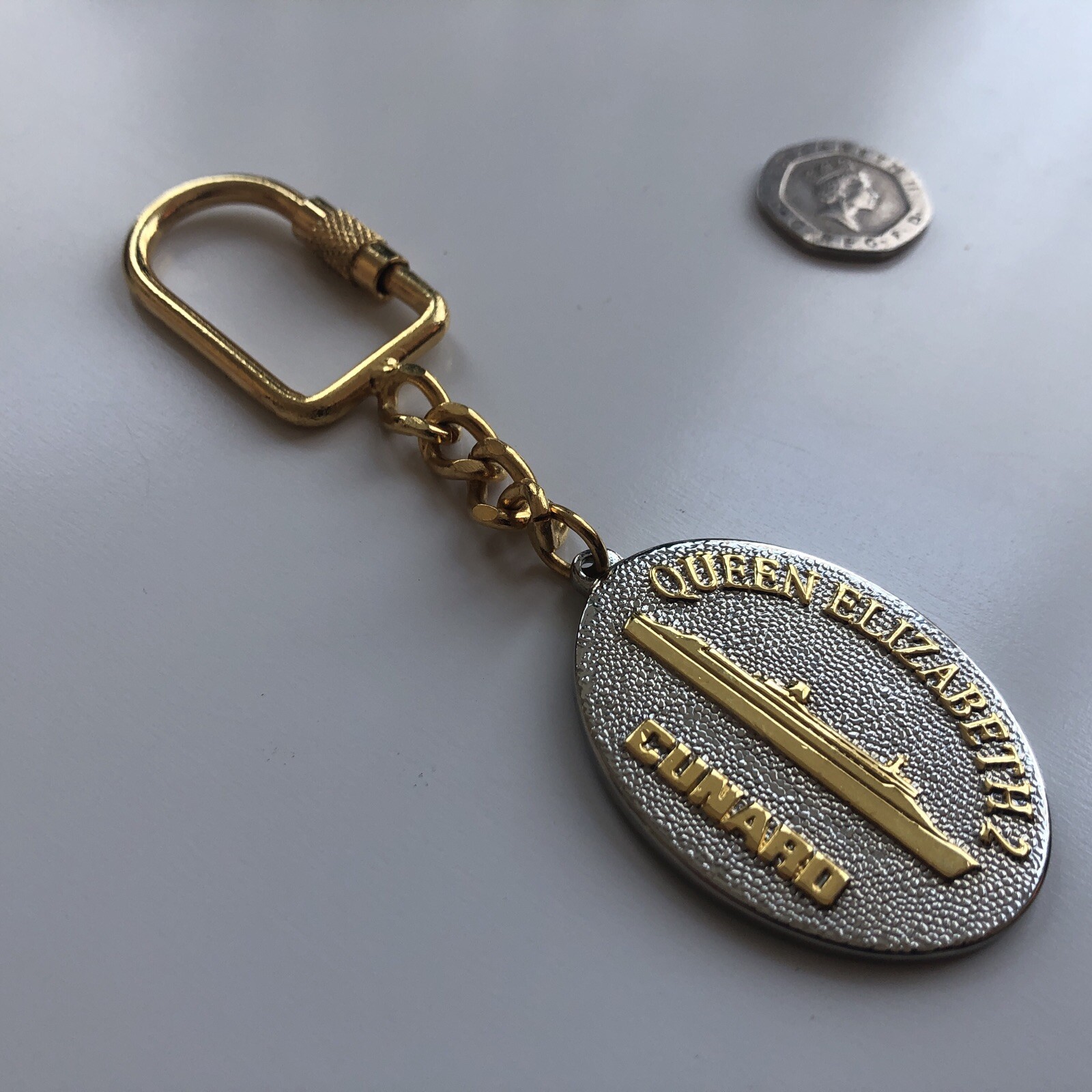 Queen Elizabeth 2 Cunard Keyring Rare Collectable | eBay UK