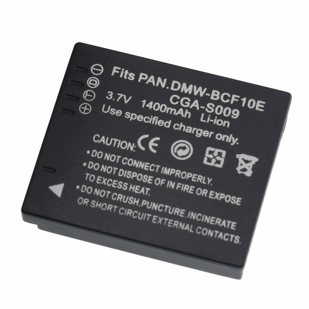 Li-ion Battery for Panasonic CGA-S106C Lumix DMC-FP8G Lumix DMC-FX48S ...