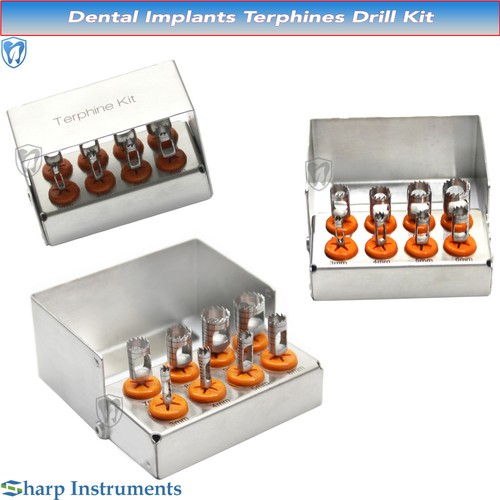 Dental Trephine Drill Kit 8 Pcs Surgical Bone Graft Implant Surgery ...