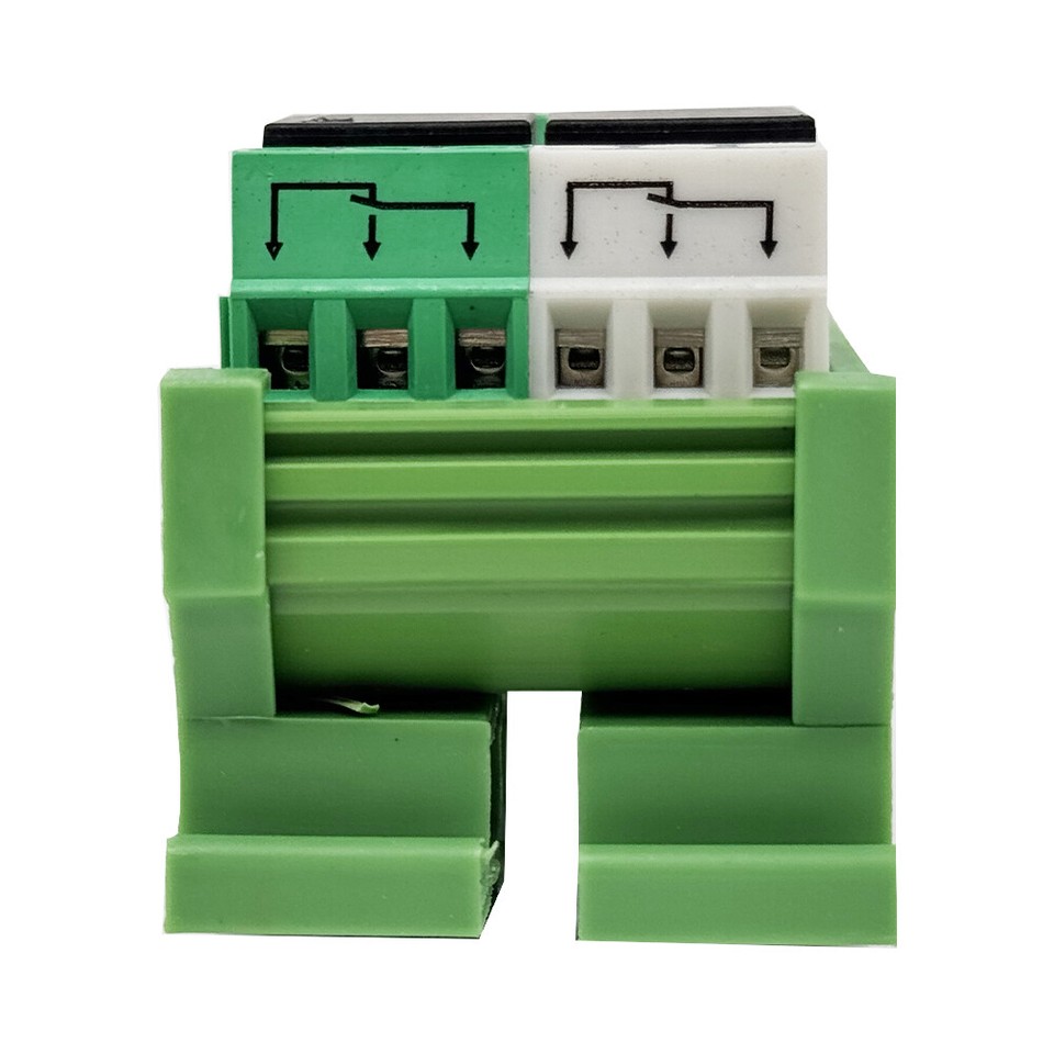 2 Channel Relay Module 1 SPDT DIN Rail Mount 24V DCAC Interface Relay ...