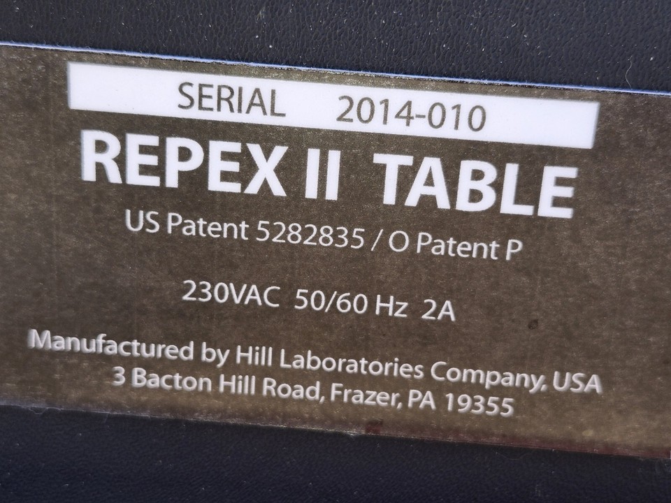 REPEX II Hill Labs McKenzie Physical Therapy Table Chiropractor | eBay